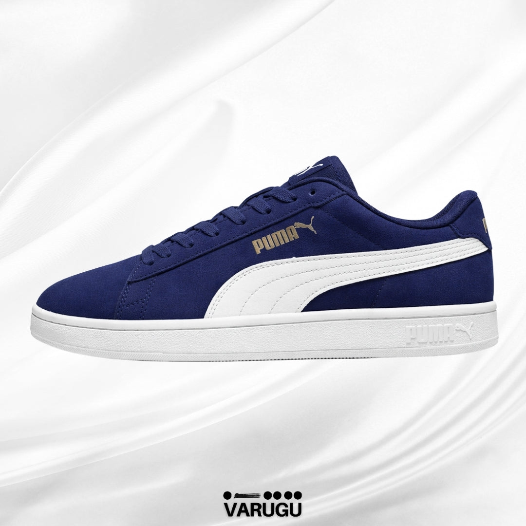 Tenis PUMA azules letra blanca y dorada hombres | VARUGU